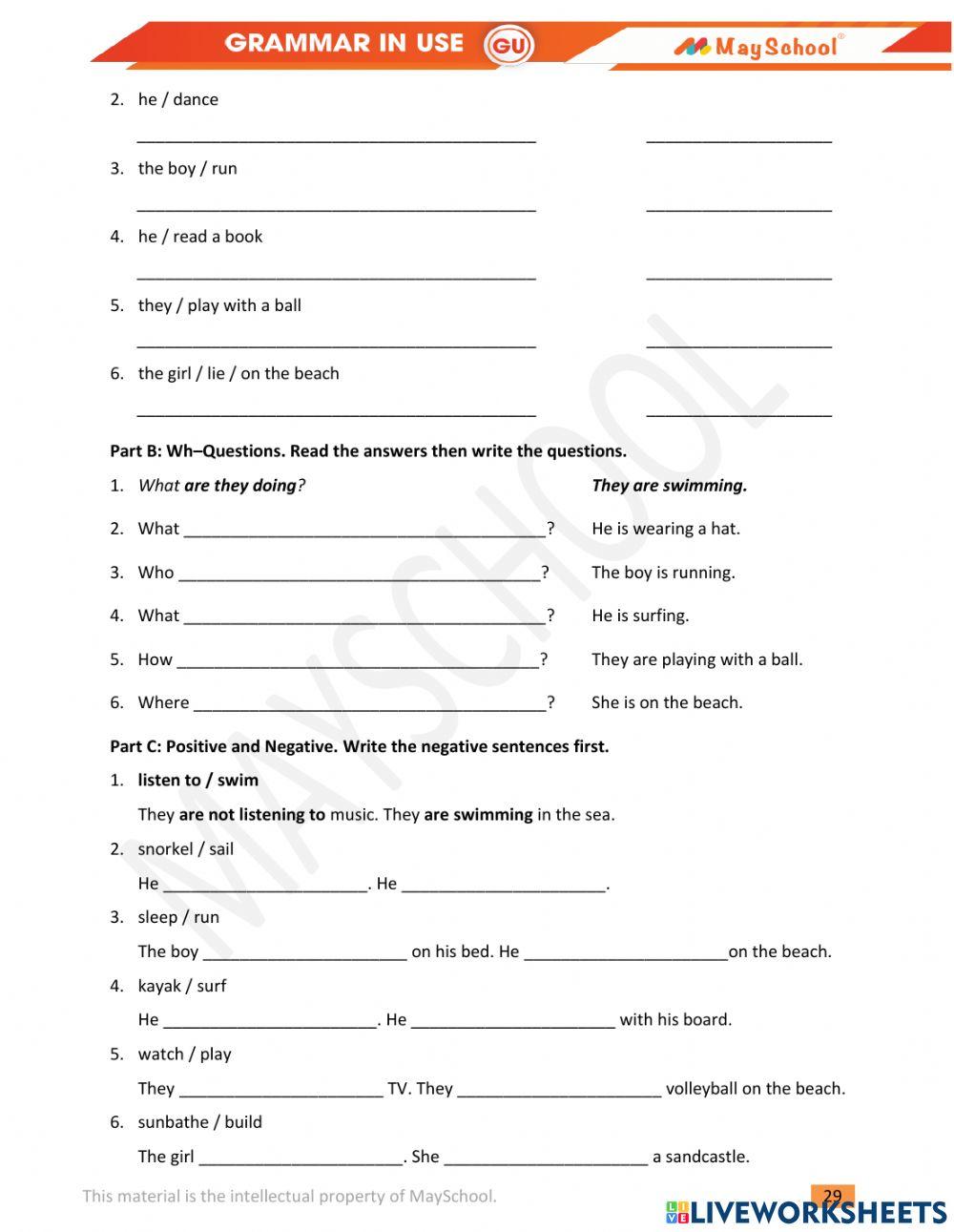 GU-Gram-L7-Pres… | Free Interactive Worksheets | 3584463