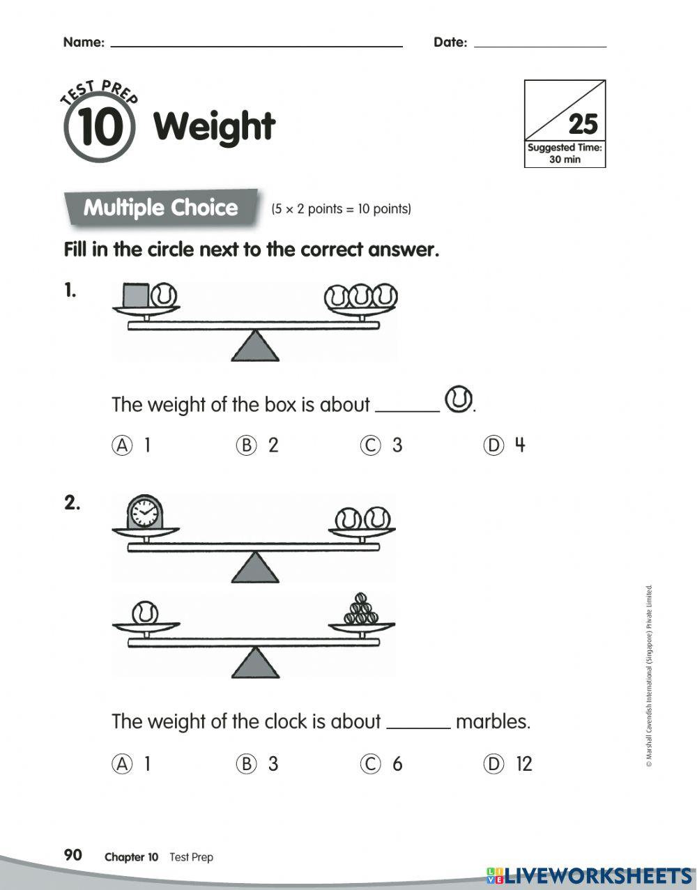 CHAPTER 10 WEIGHT ASSESSMENT 1911 | Kennia Rivera de