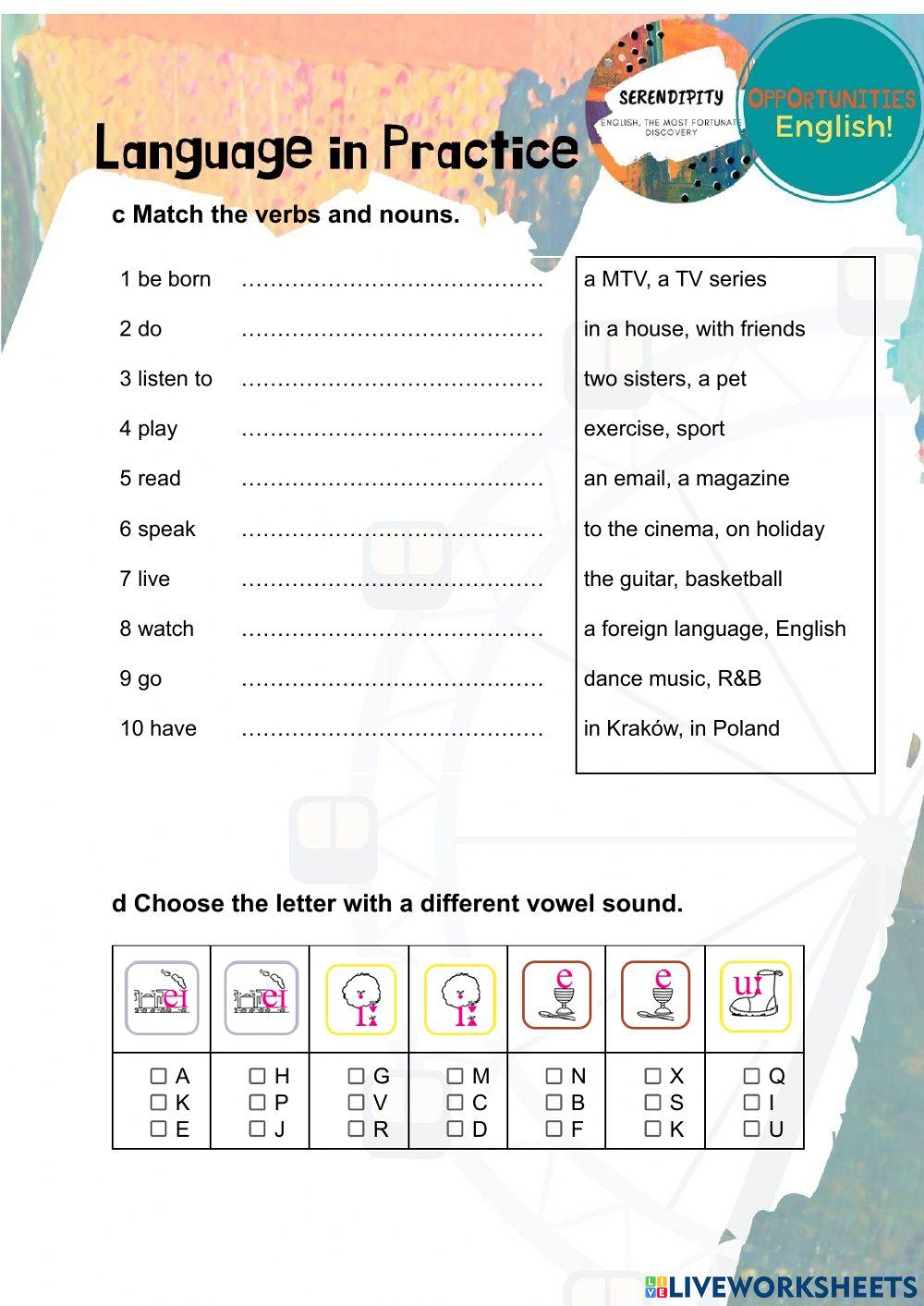 Unit 1A, pre-intermediate workbook worksheet | Live Worksheets