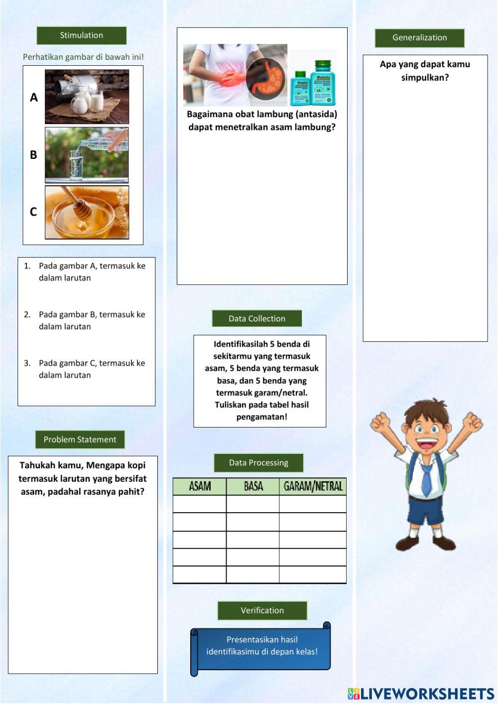E-lkpd asam-basa worksheet | Live Worksheets