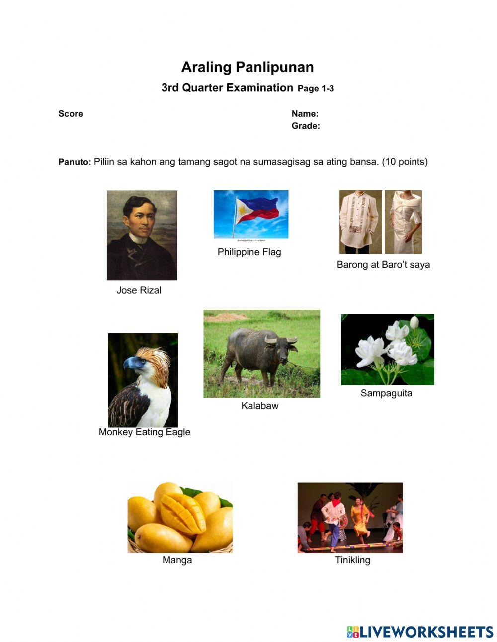 Pambansang Sagisag Ng Pilipinas Worksheet For Grade Photos Sexiezpix Porn Sex Picture