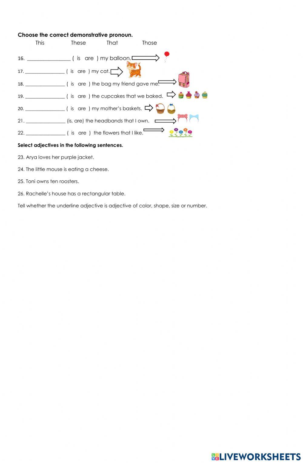 Testing 2341830 | PTLAevhanLeaf | Live Worksheets