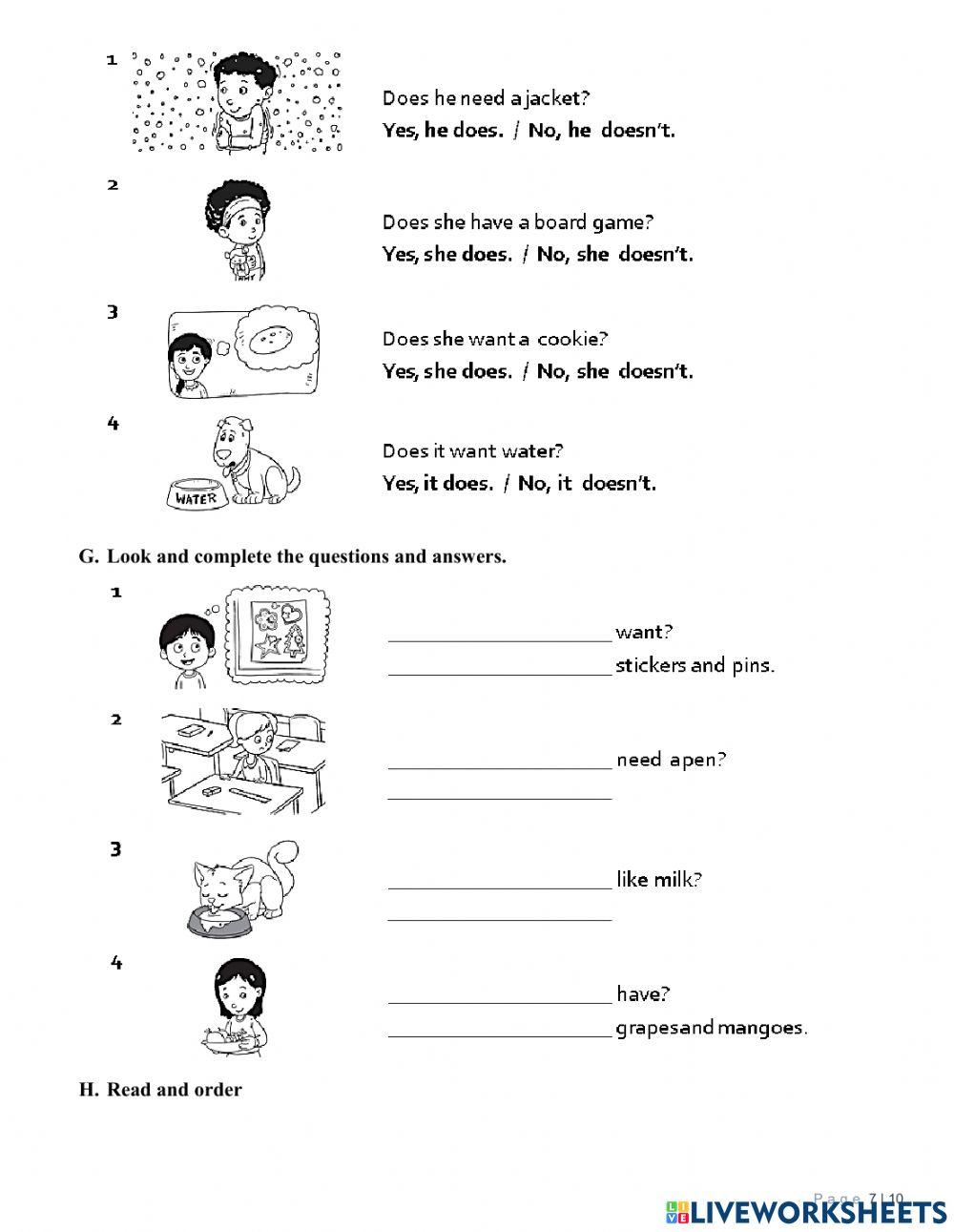 English revision 1 worksheet | Live Worksheets