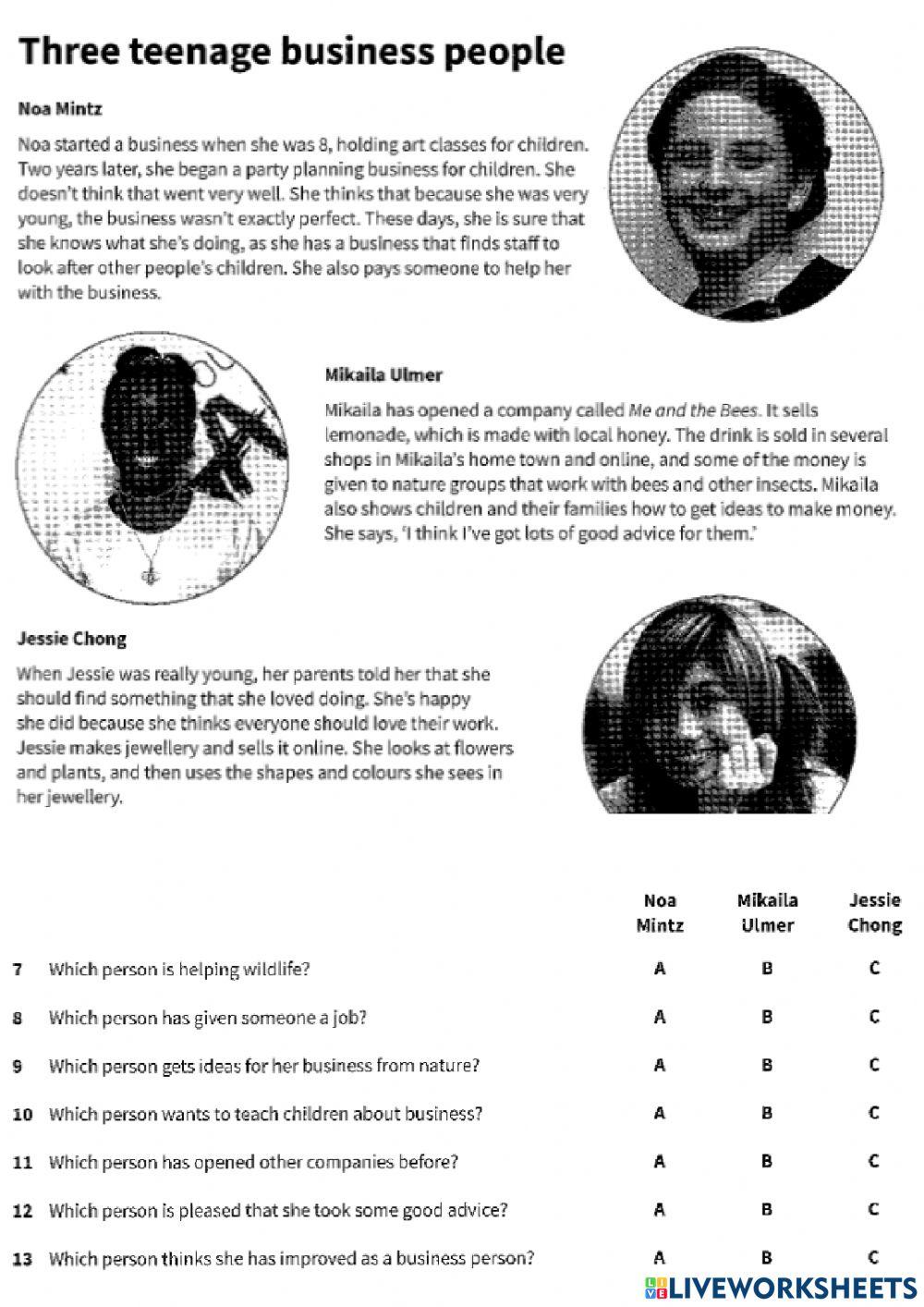 Cambridge readi… | Free Interactive Worksheets | 2004188