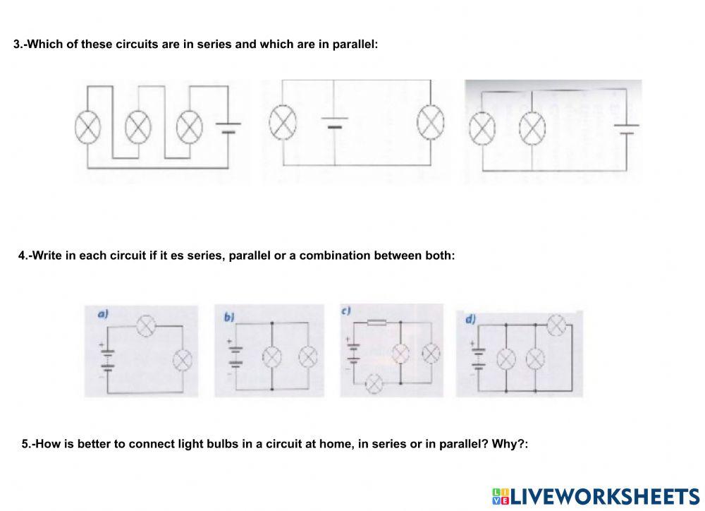 Electricity activity 3 worksheet | Live Worksheets