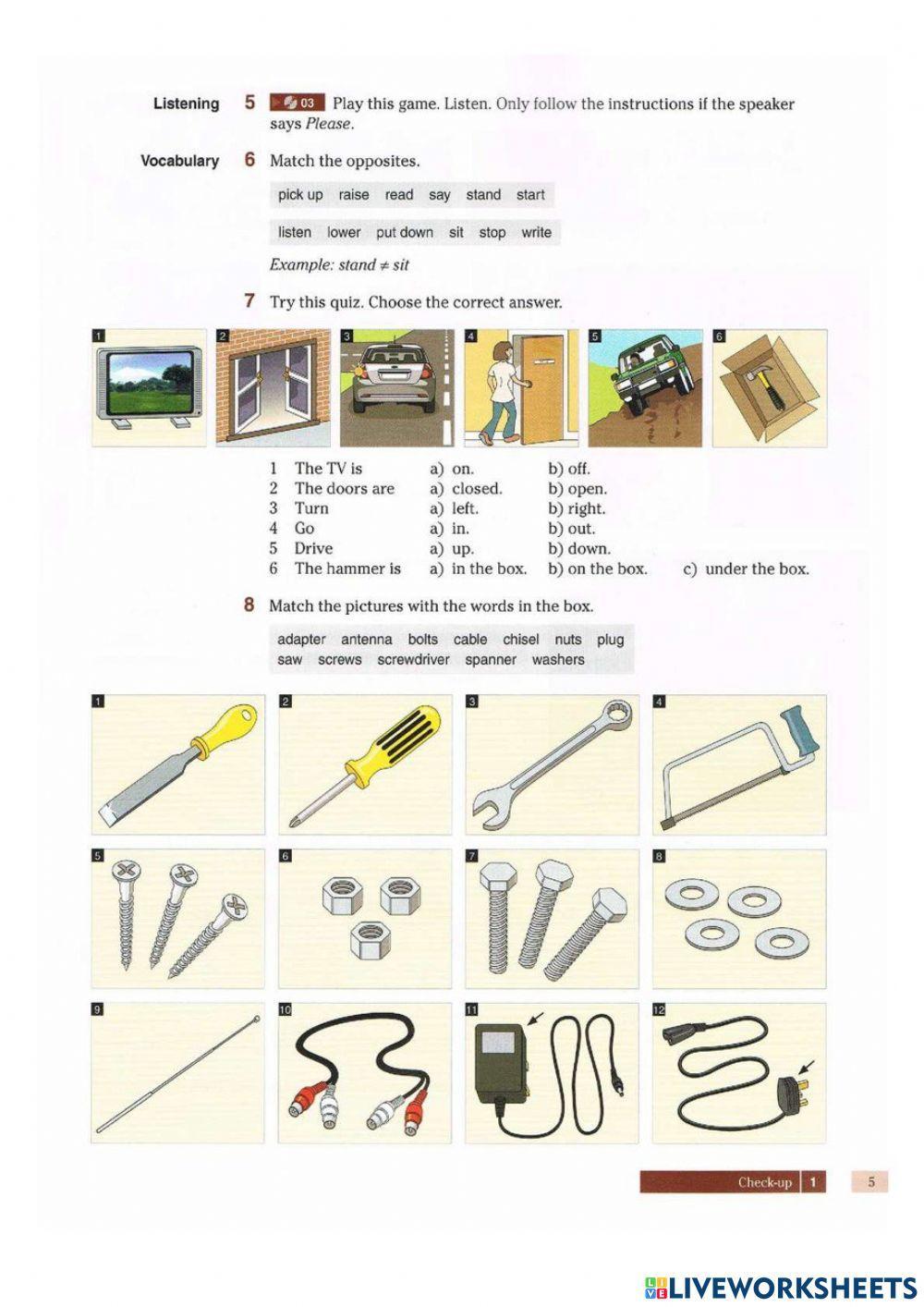 Basics exercise | Live Worksheets