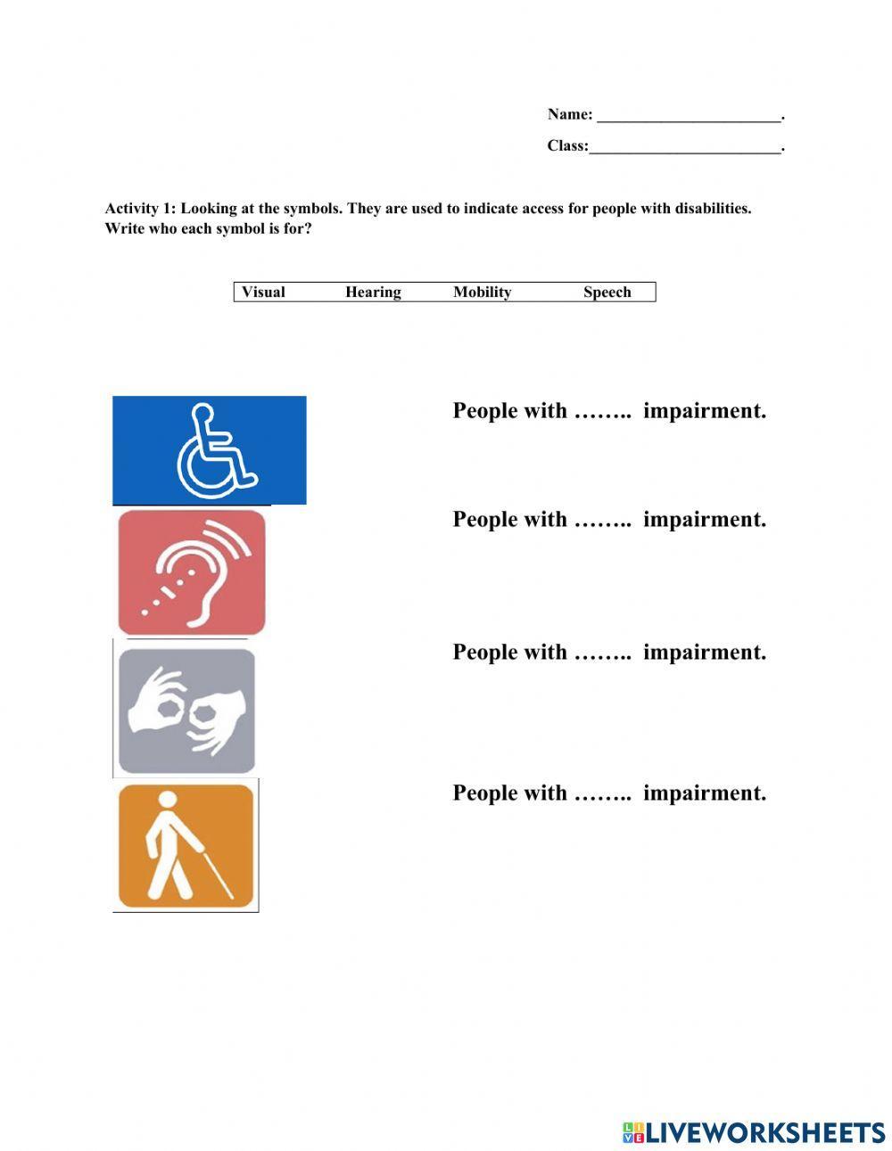 Unit 4 Caring in those needs worksheet | Live Worksheets
