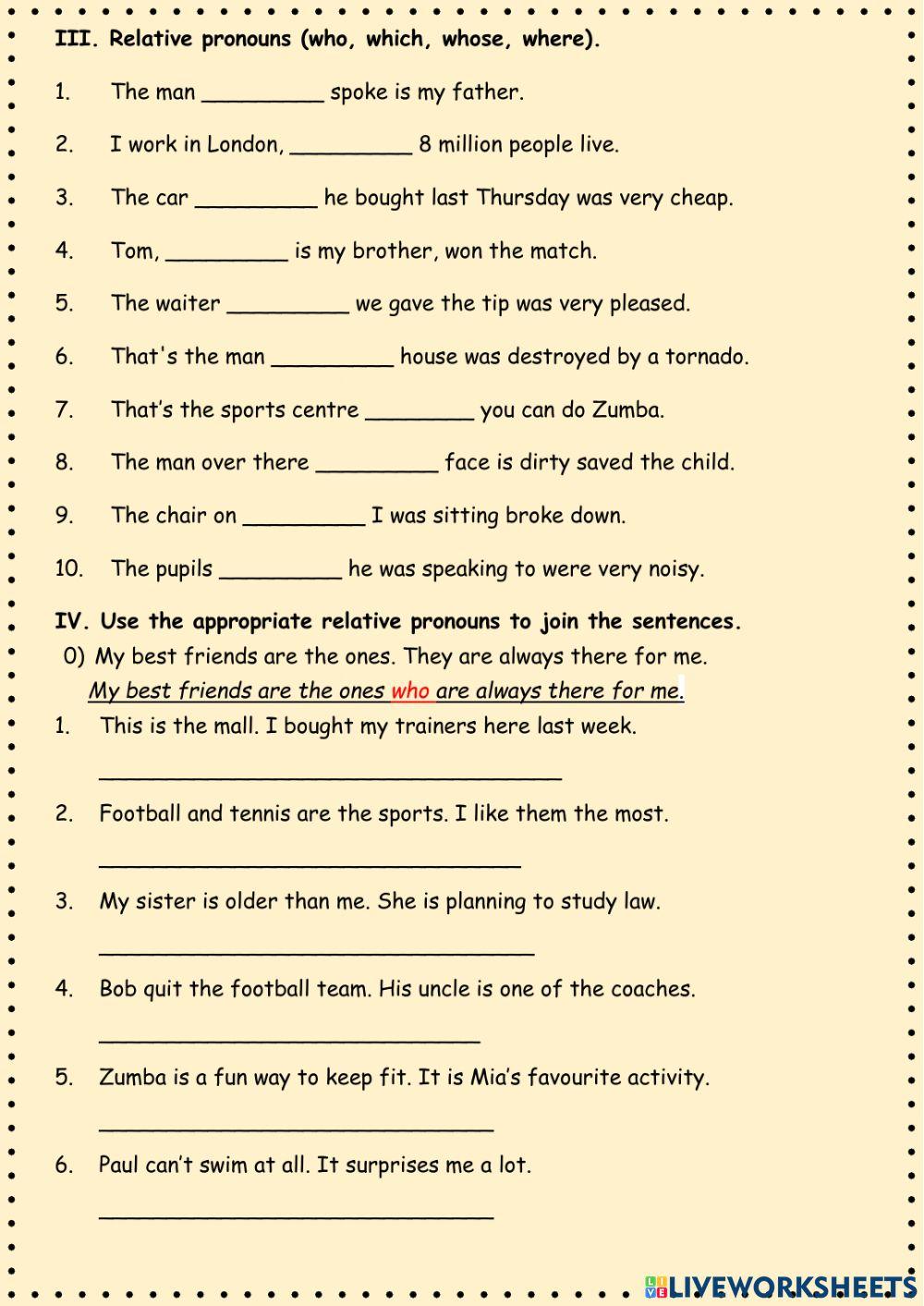 Written Test - practice RO3 worksheet | Live Worksheets