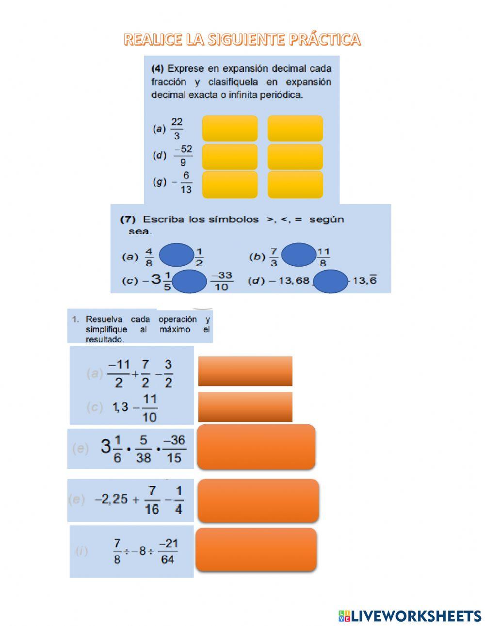 Práctica para examen de octavo online exercise for | Live Worksheets
