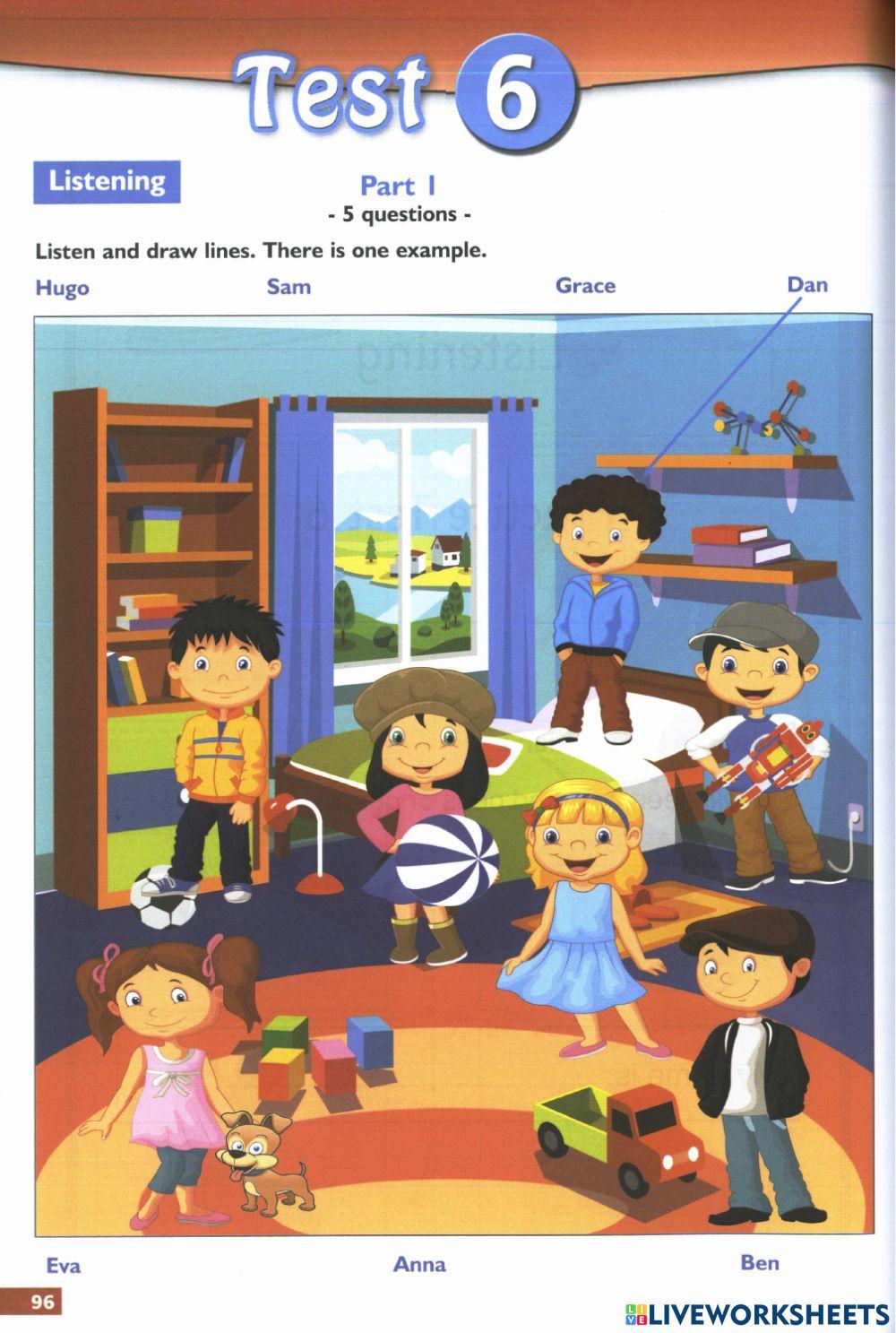 STARTERS - LIS - TEST 6 online exercise for | Live Worksheets