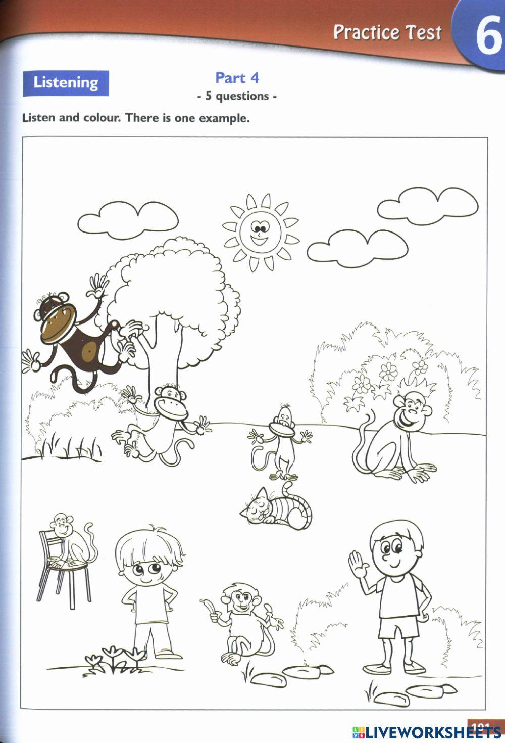 STARTERS - LIS - TEST 6 online exercise for | Live Worksheets