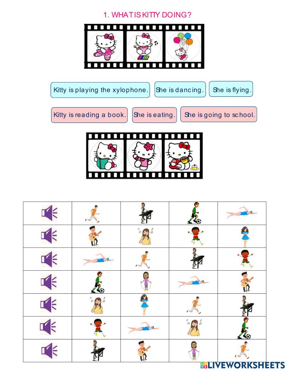 2006153 | What is she doing? | Xxenia | LiveWorksheets