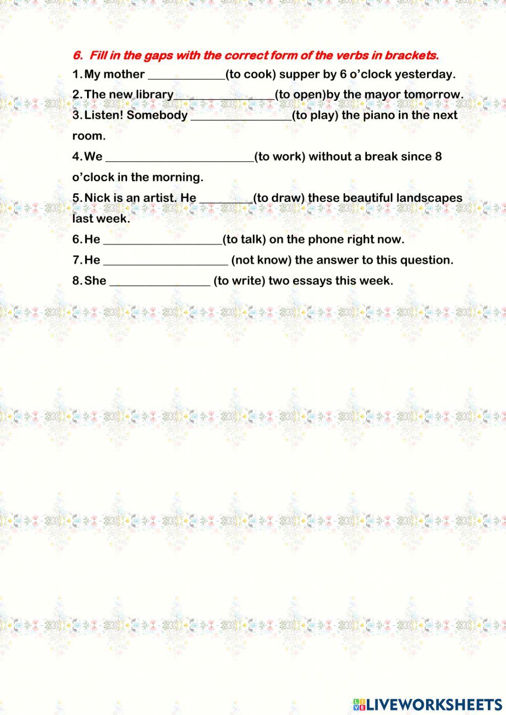 Spotlight 8 Mod… | Free Interactive Worksheets | 5328411