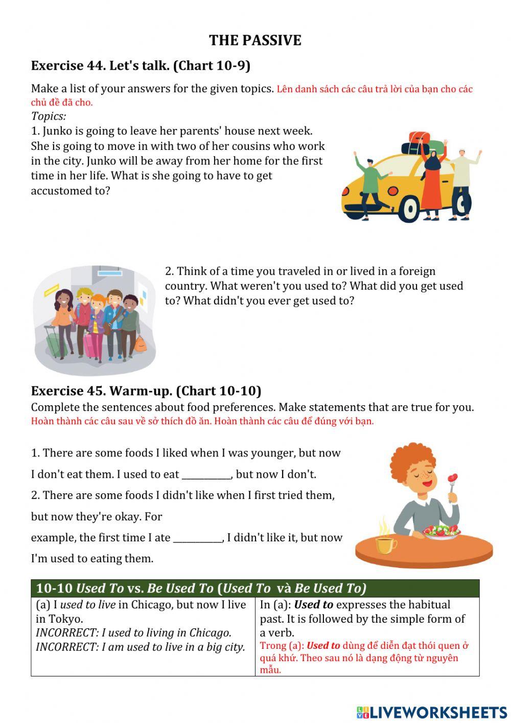 The passive 8 | keymeans1 | Live Worksheets