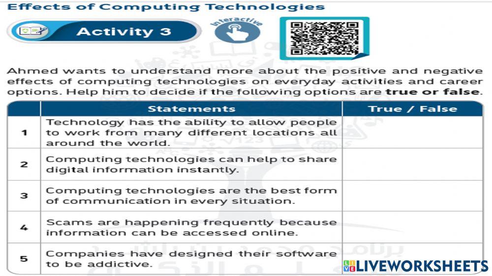 Activity3-Unit2 online exercise for | Live Worksheets