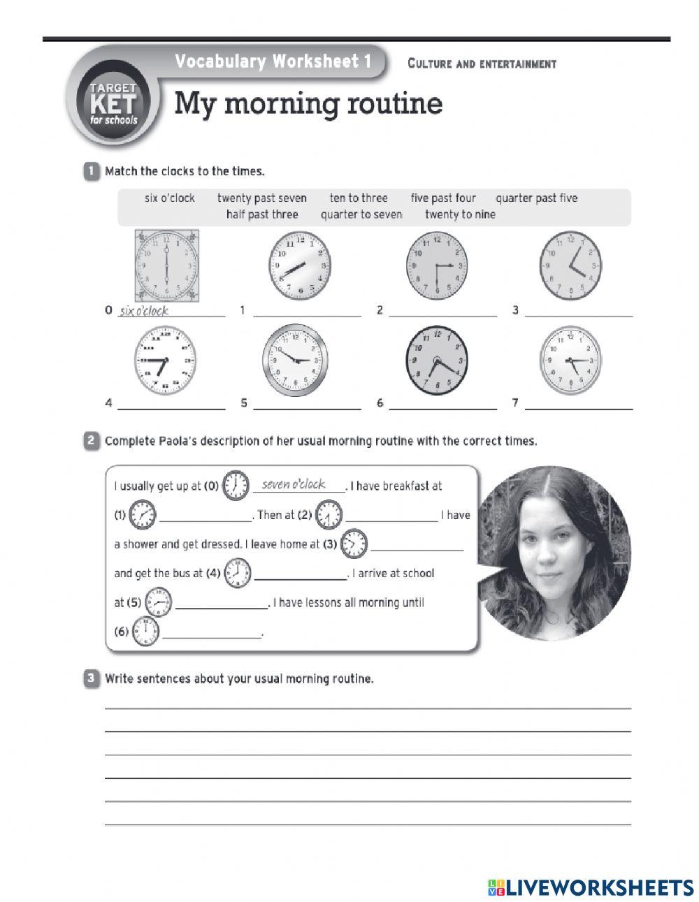 ket - vocabulary- 1,2 worksheets online exercise for | Live Worksheets