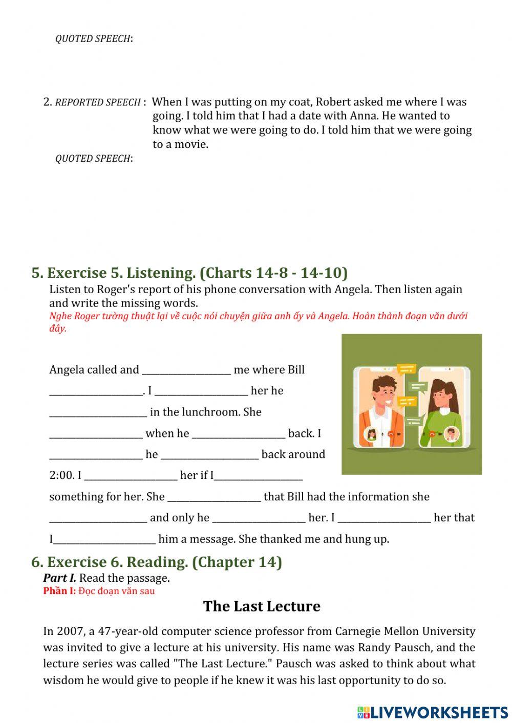 Chapter 14- part 4- fundamentals of english grammar worksheet | Live ...