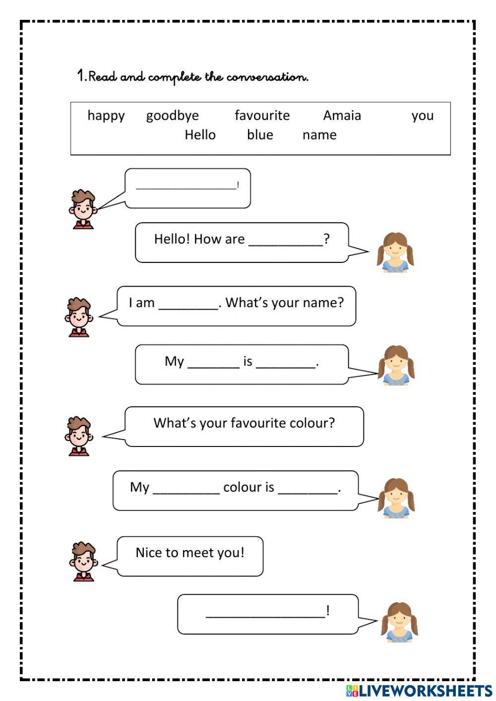 Exercise1 online exercise for | Live Worksheets