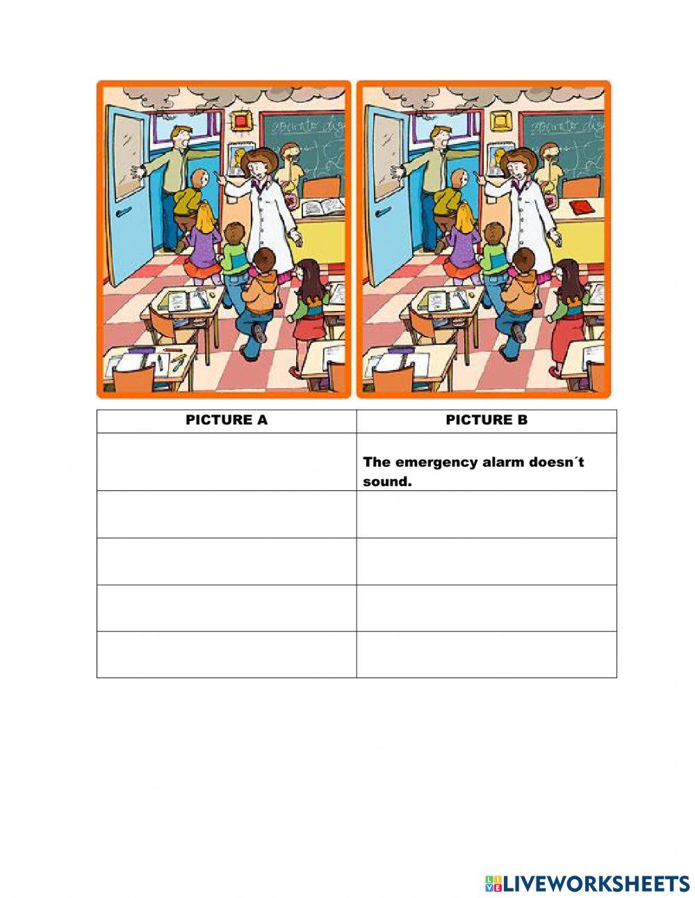 Find the differences online pdf worksheet | Live Worksheets