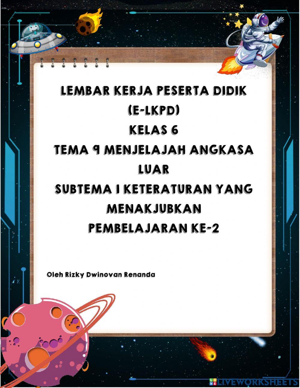 E-LKPD Tema 9 activity | Live Worksheets