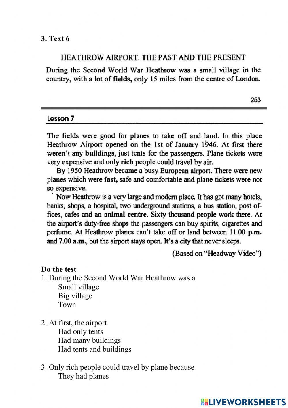 2008580 | At the Airport | 123456791 | LiveWorksheets