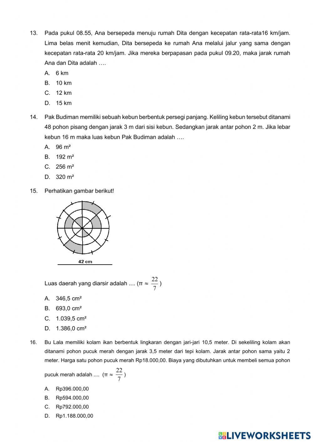 Lat soal interactive worksheet | Live Worksheets