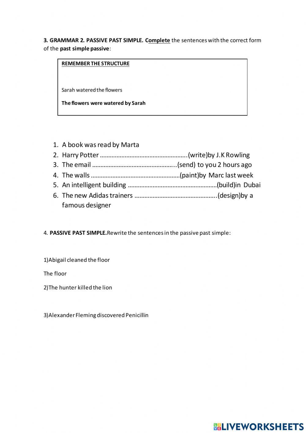El encinar english unit 5 worksheet | Live Worksheets