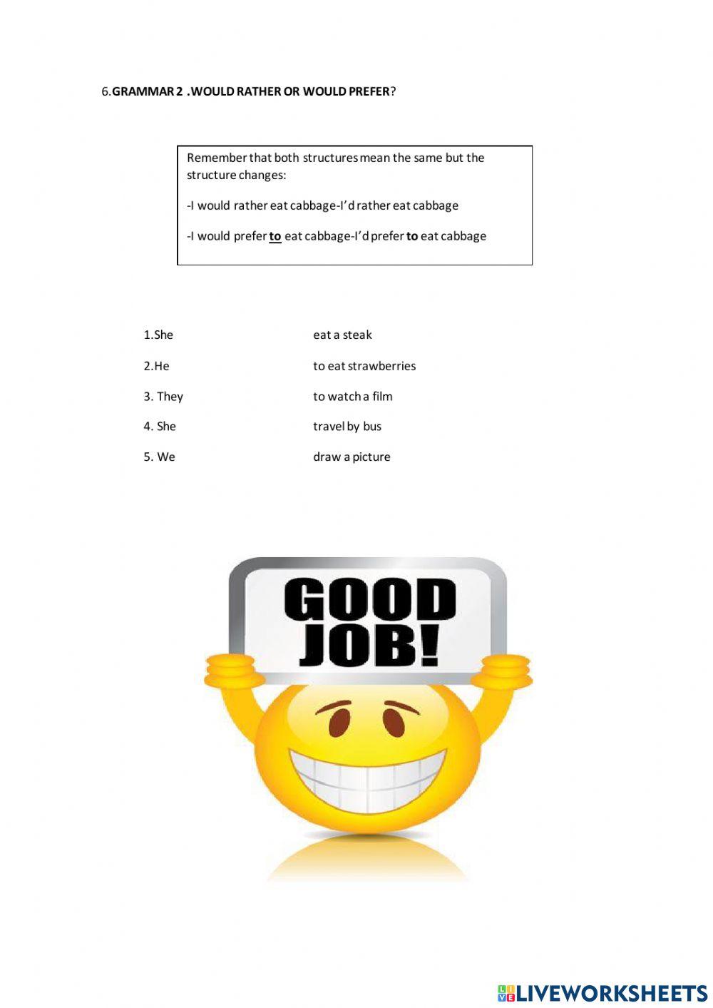 El encinar english unit 5 worksheet | Live Worksheets
