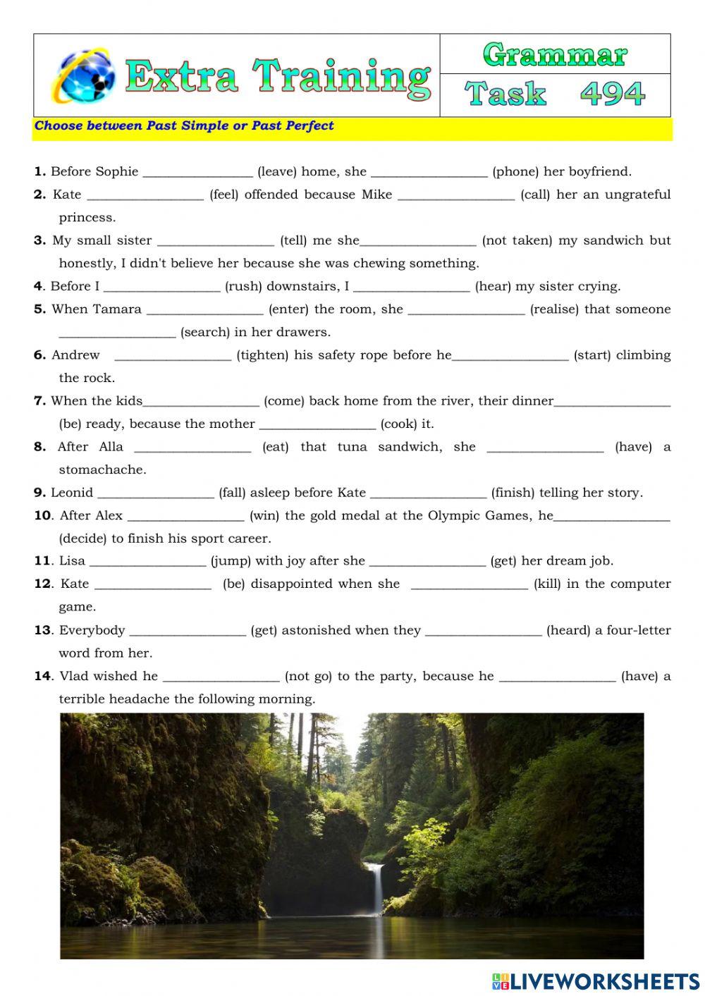 Extra Training 494 worksheet | Live Worksheets