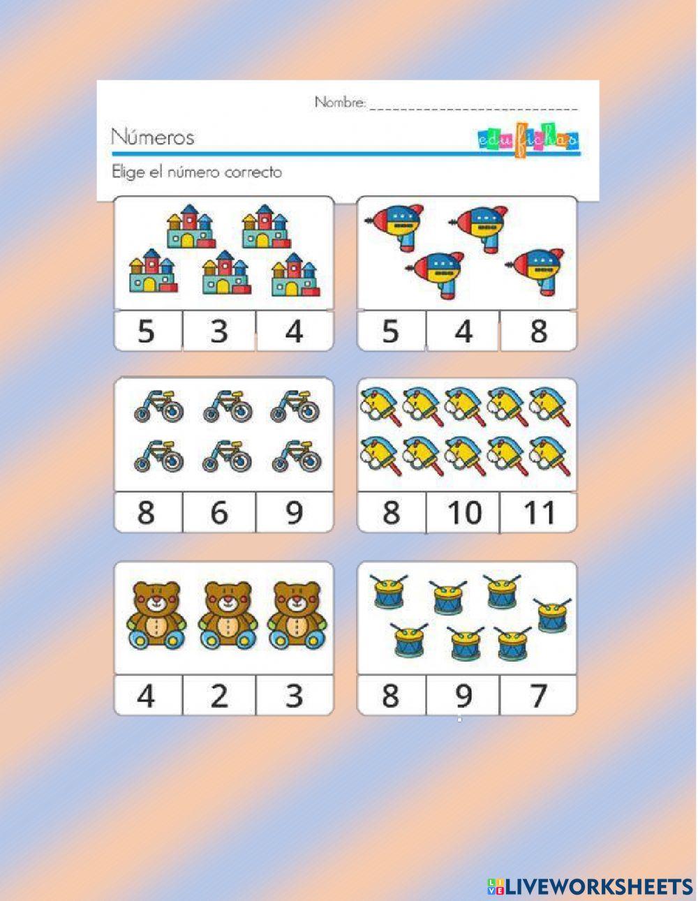 2344577 | cuantos hay | Vicky_ordo26 | LiveWorksheets