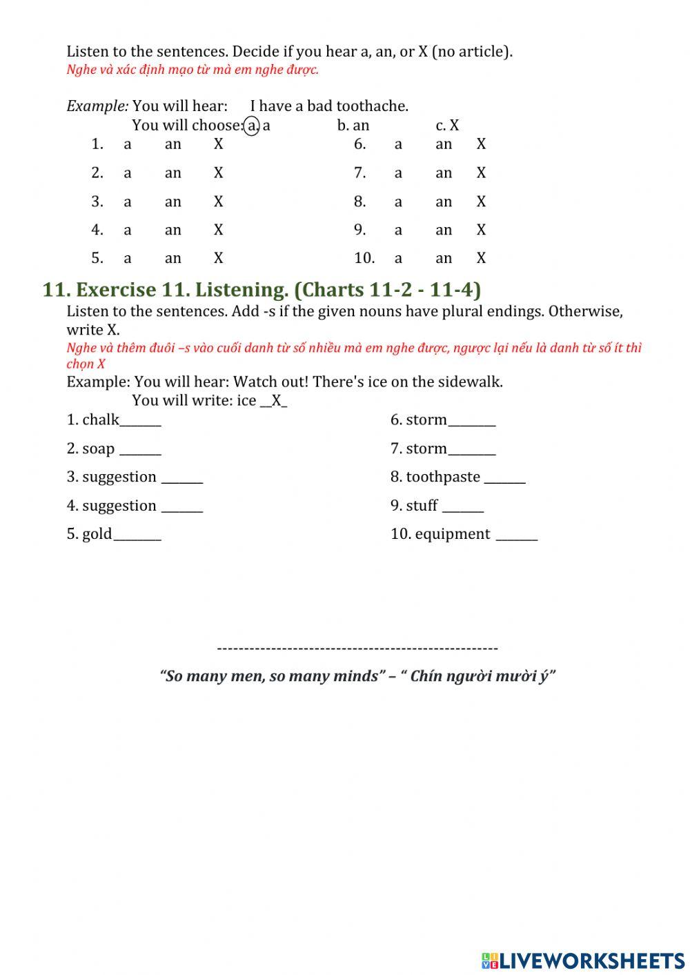 Chapter 11-part1-fundamentals of english grammar worksheet | Live ...