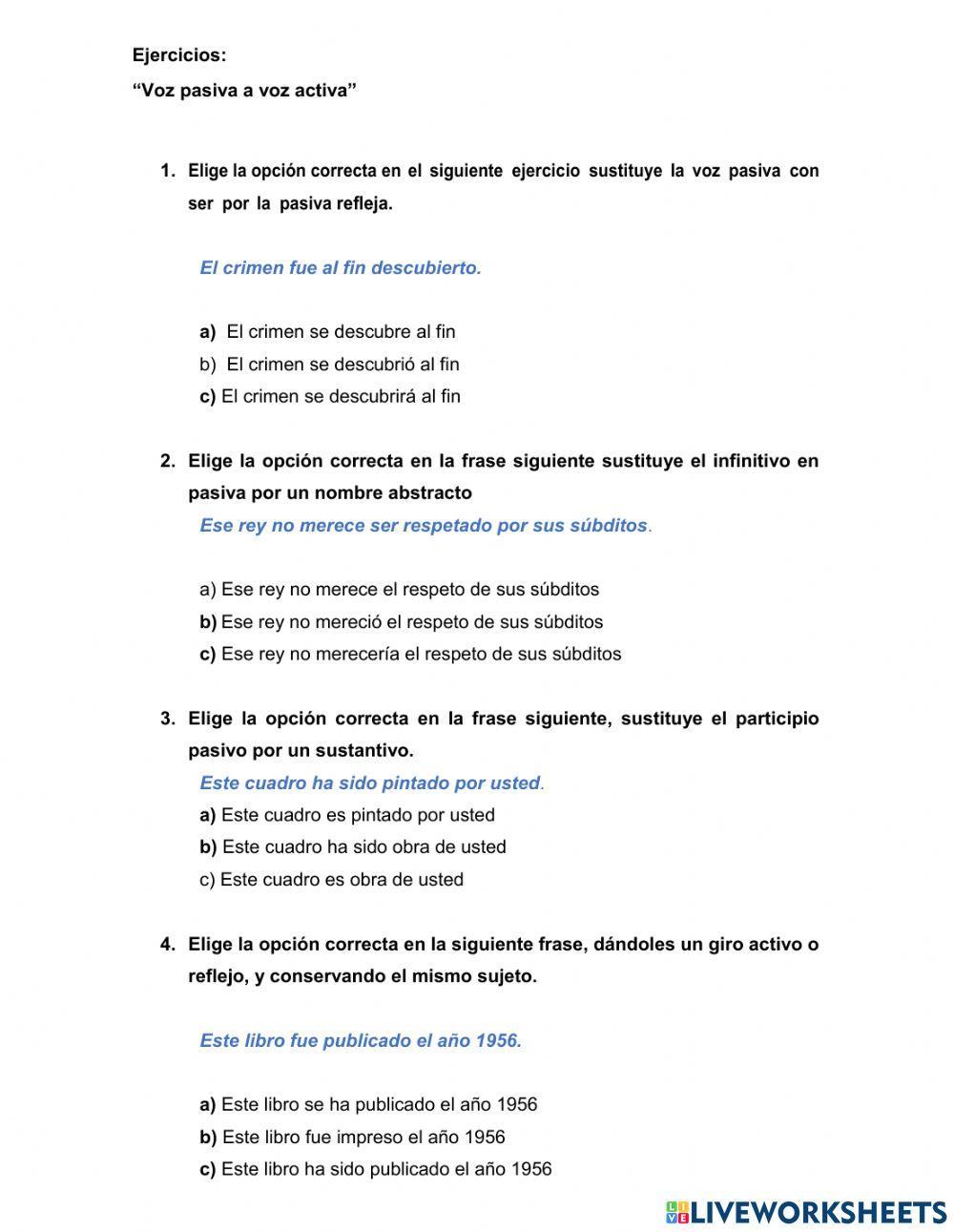 Ejercicios de gramatica 2011731 | Carolina Chiquillo