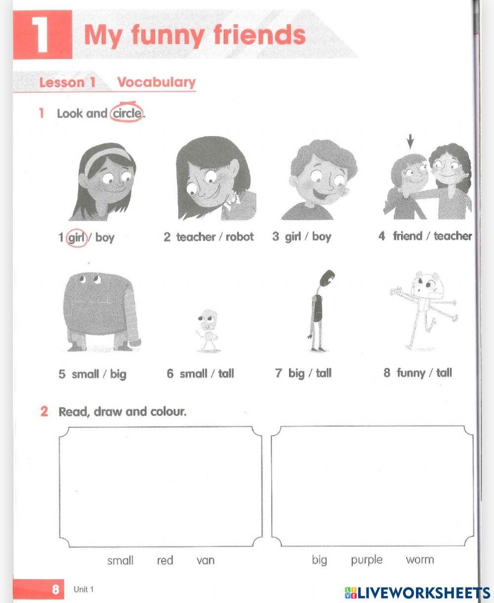 Academy Stars 1 unit 1 online exercise for | Live Worksheets