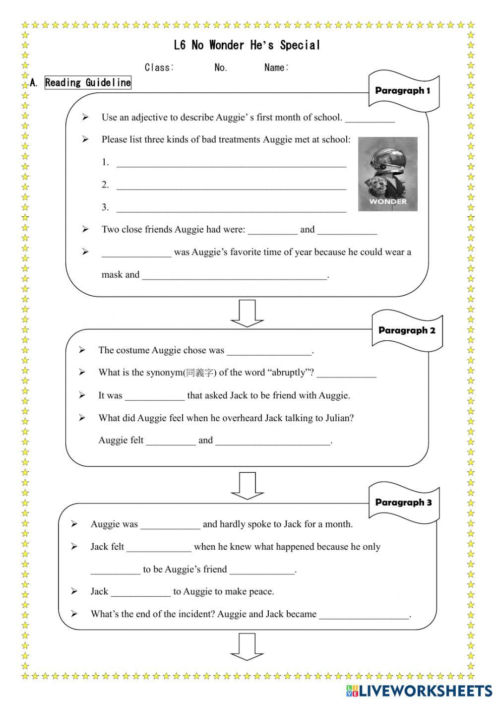 B2 L6 Reading Worksheet online exercise for | Live Worksheets