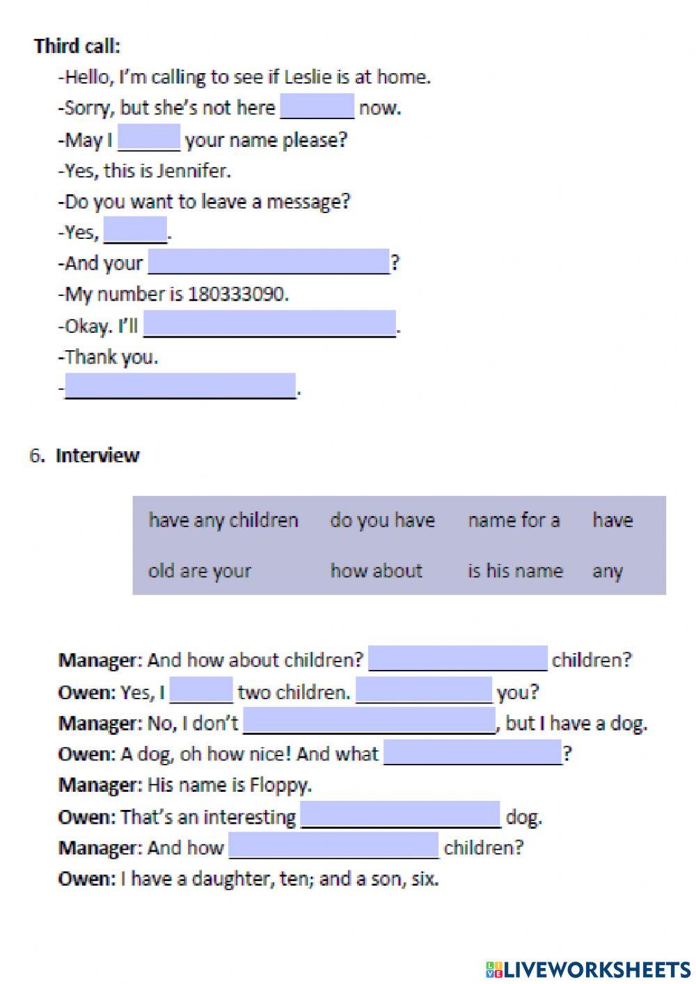 ???INTERACTIONS | Free Interactive Worksheets | 2836330