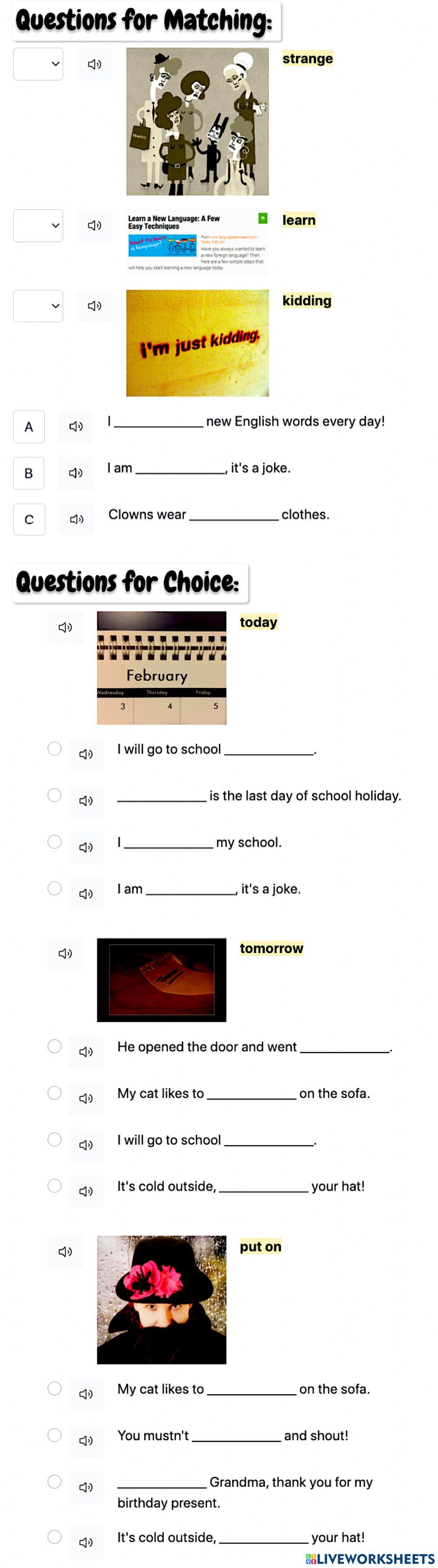 Good Morning, Dear Students by Kenn Nesbitt worksheet | Live Worksheets