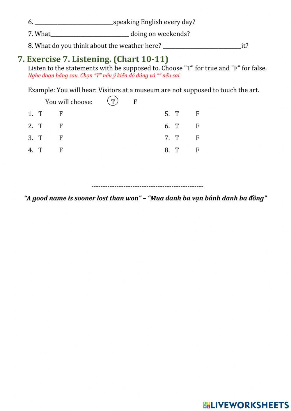 Chapter 10-part 5- fundamentals of english grammar worksheet | Live ...