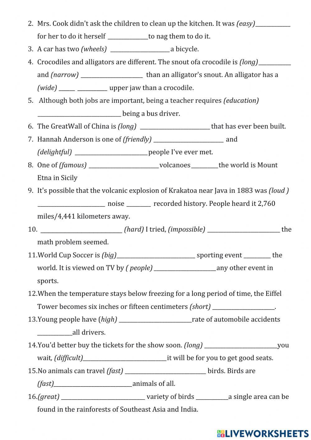 Chapter9- part 4- fundamentals of english grammar worksheet | Live ...