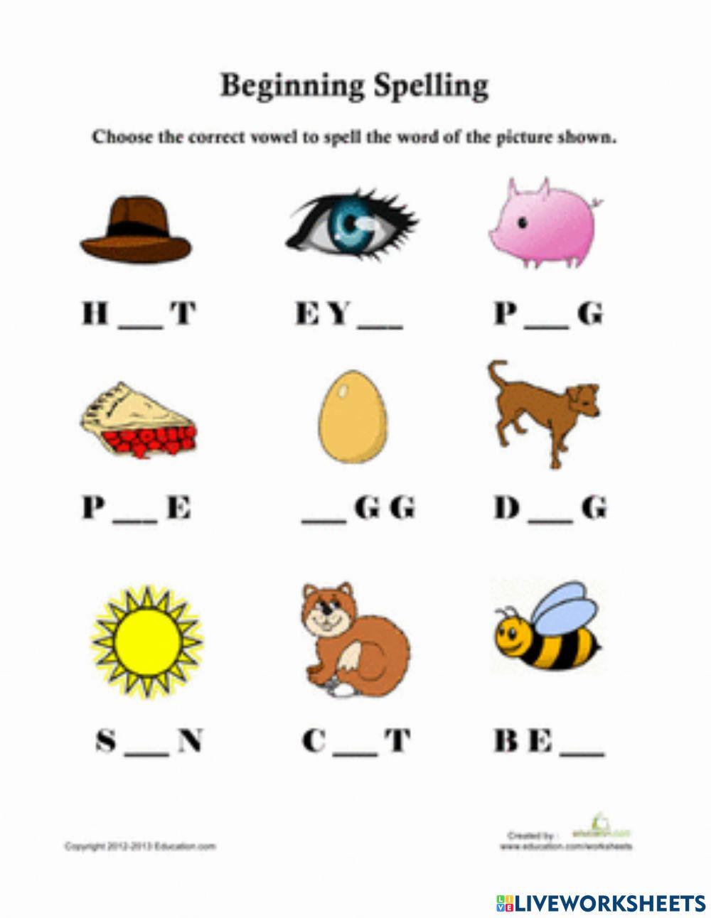 Letter worksheet for KINDERGARTEN | Live Worksheets