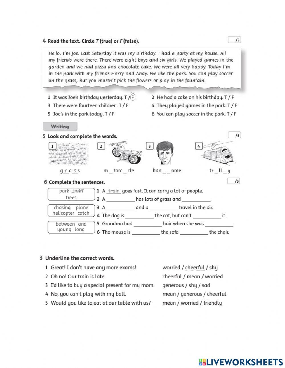 Grade 4: review 6 worksheet | Live Worksheets