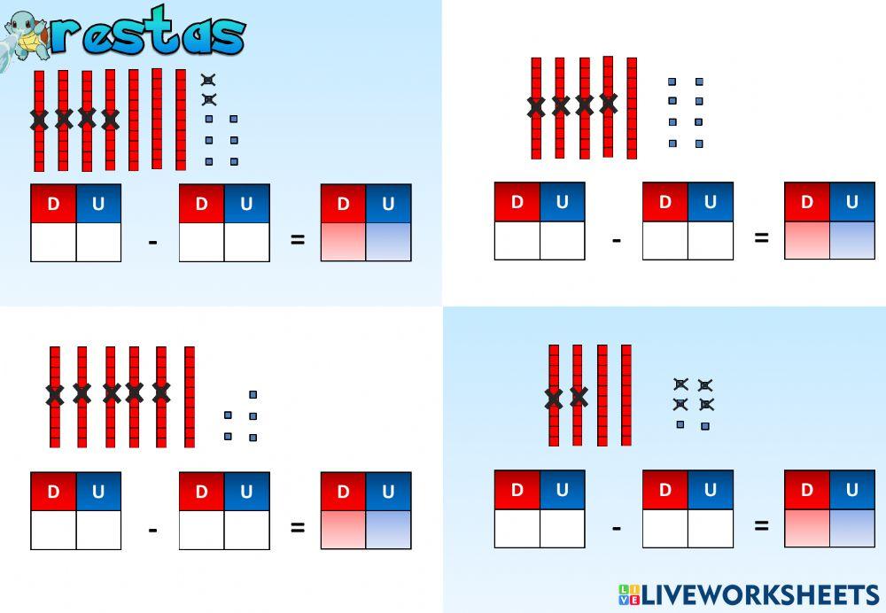 Restas en horiz… | Free Interactive Worksheets | 2014069