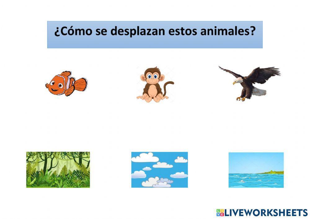Cómo se desplaz… | Free Interactive Worksheets | 2014501