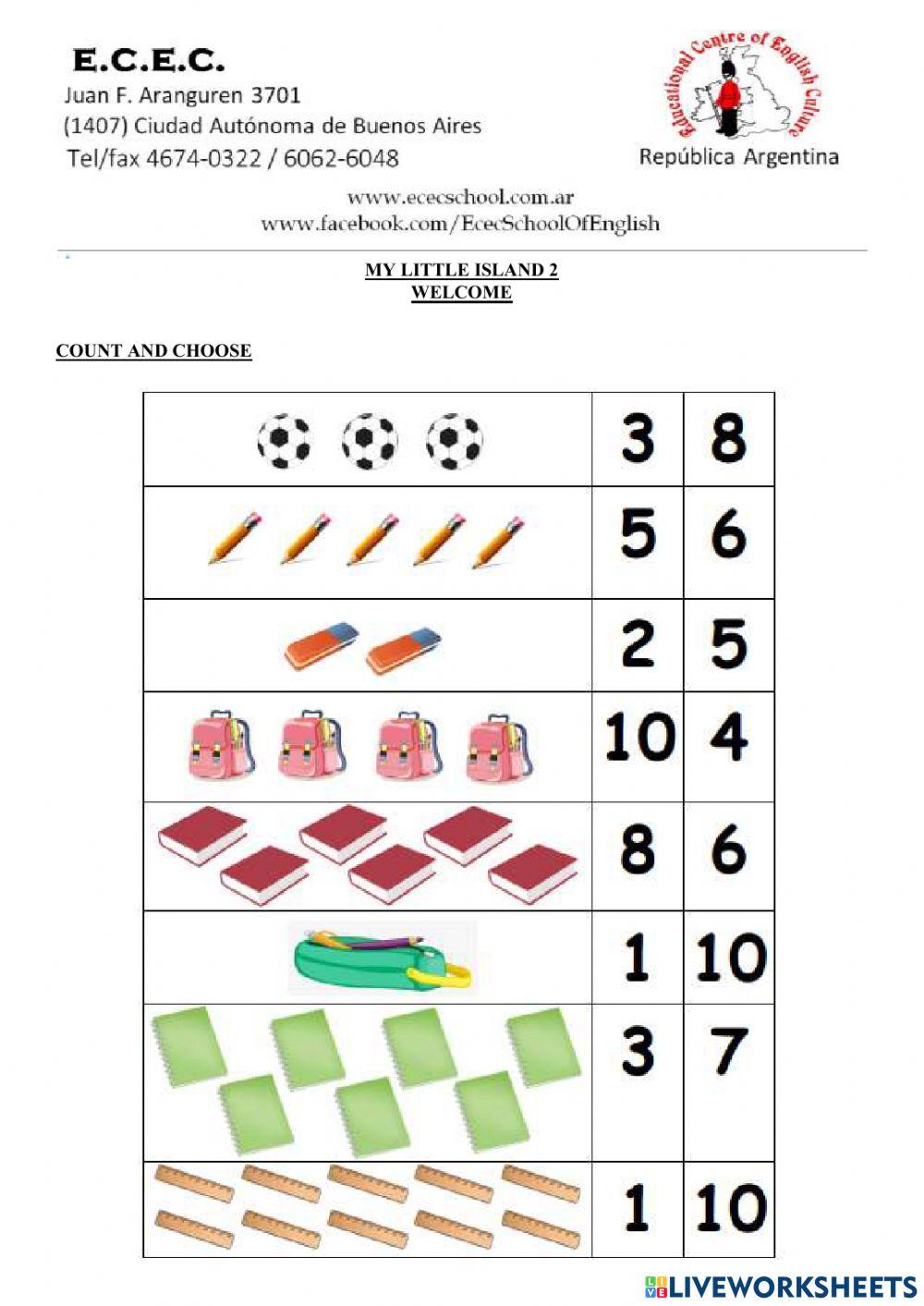 My Little Island 2 - Welcome 1 online exercise for | Live Worksheets