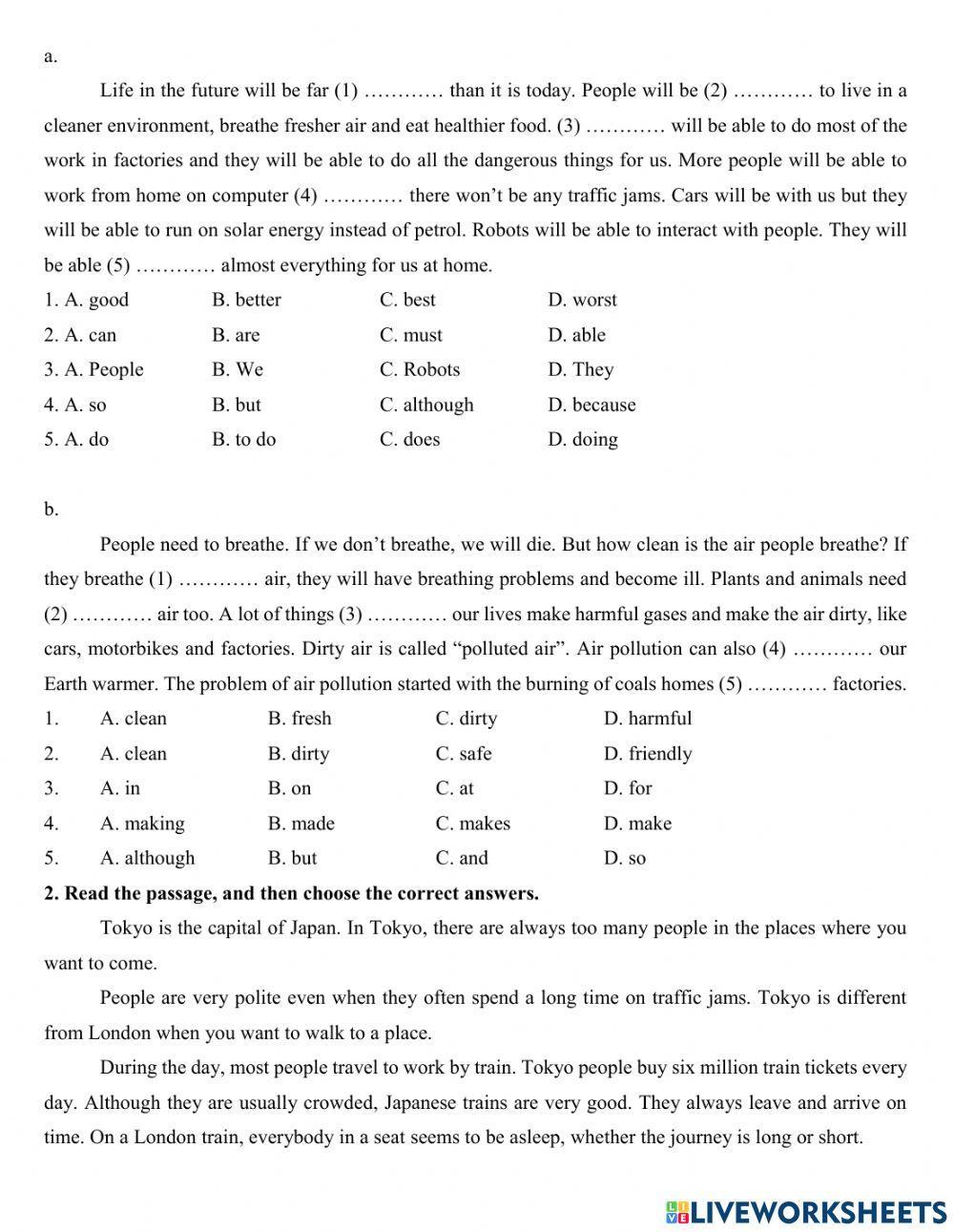 Group 5 - Final test revision - term 2 worksheet | Live Worksheets