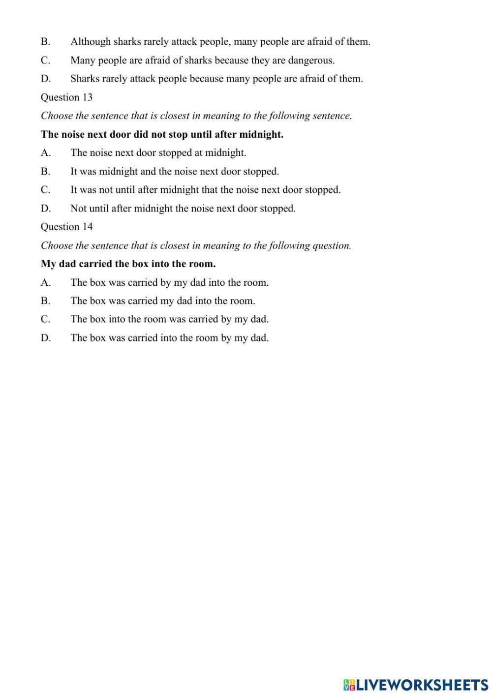 Đề CNN số 8 3996762 | Phan Anh | LiveWorksheets