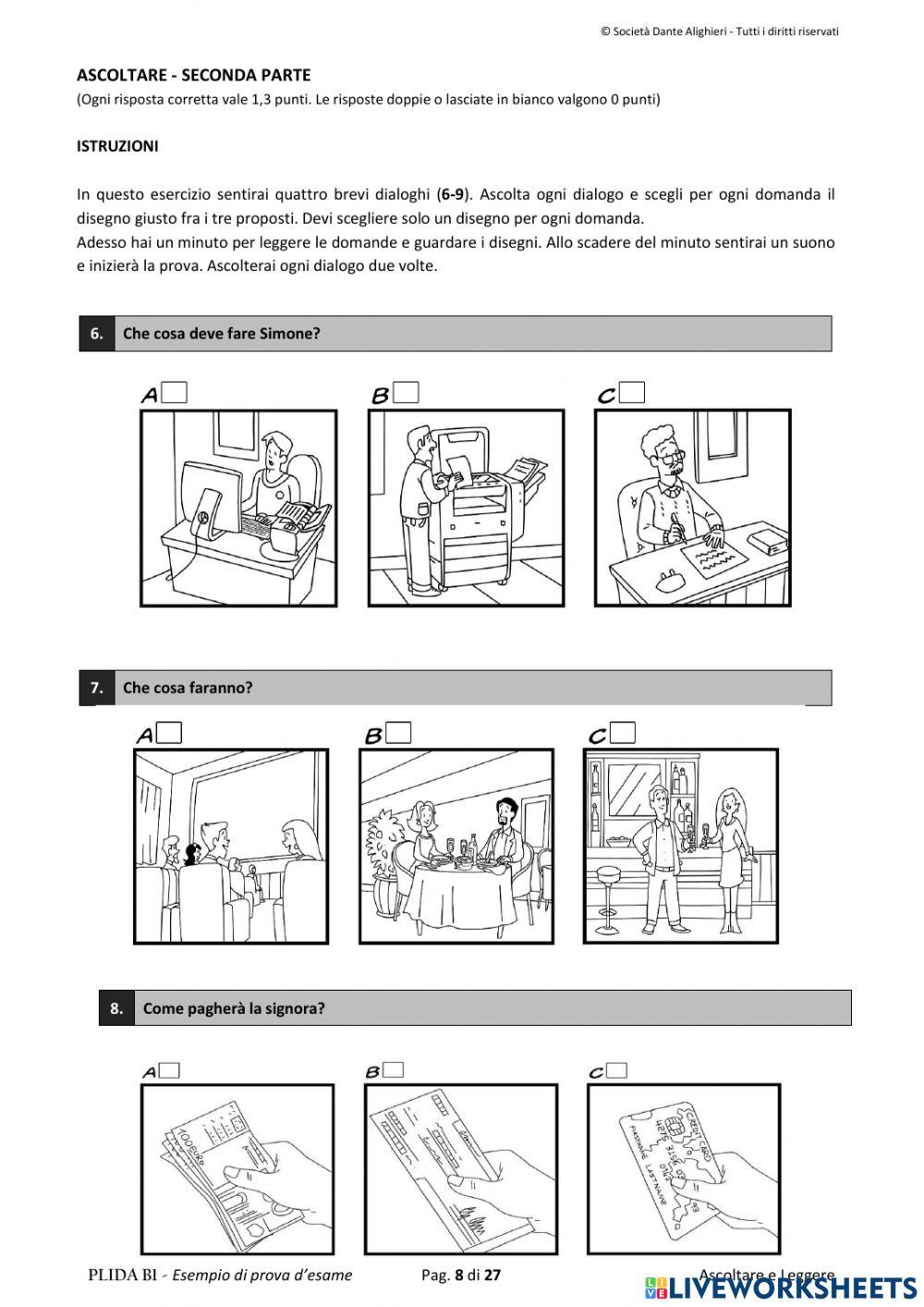 test Plida | Free Interactive Worksheets | 3580090
