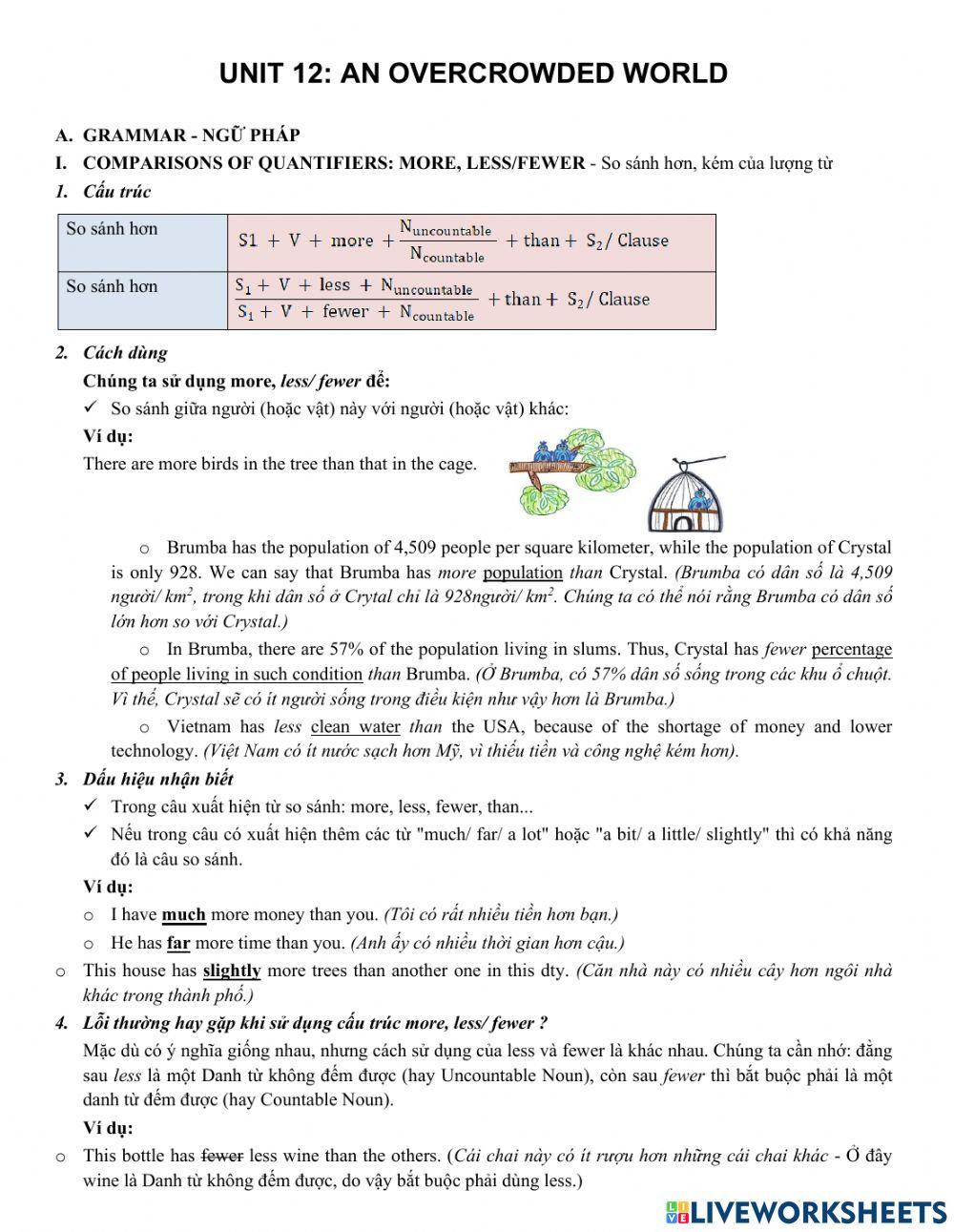 E7-u12-no1 worksheet | Live Worksheets