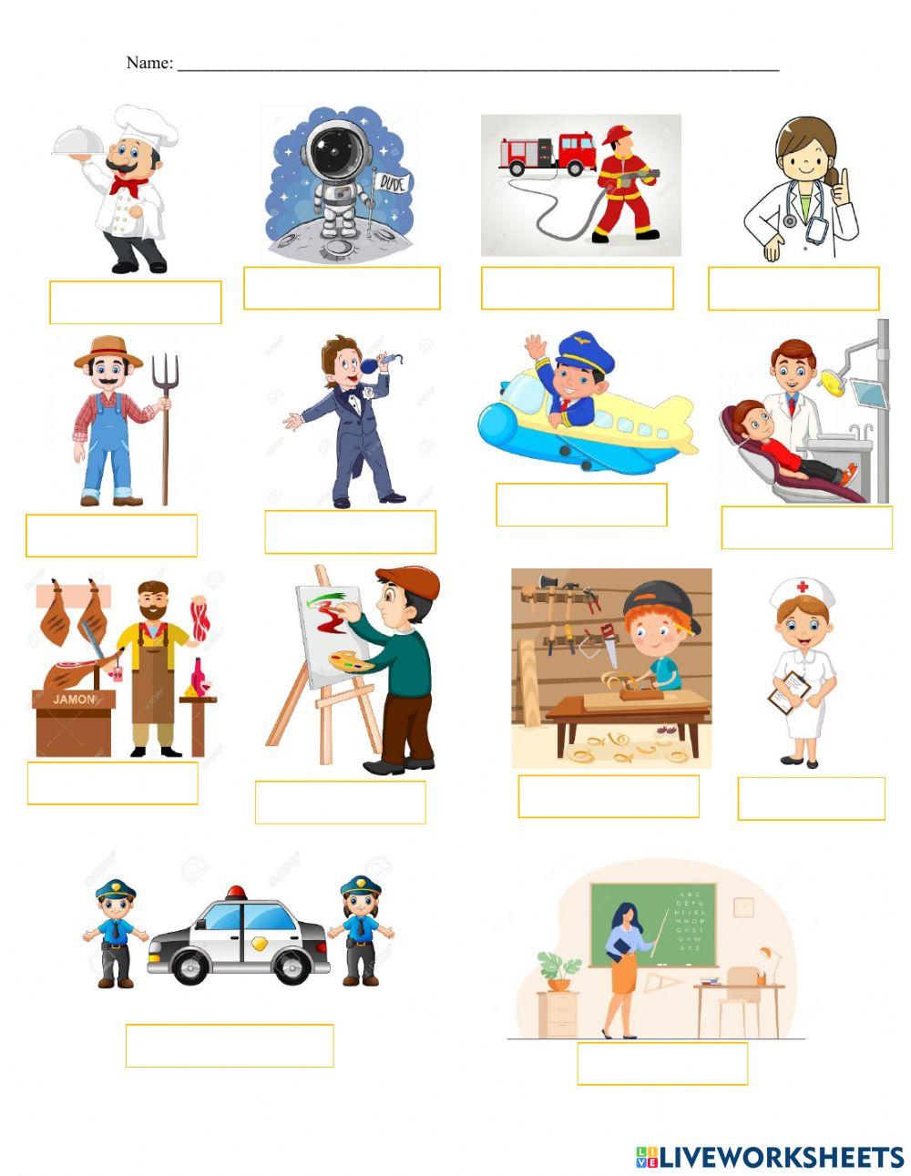 Professions online exercise for Seventh | Live Worksheets