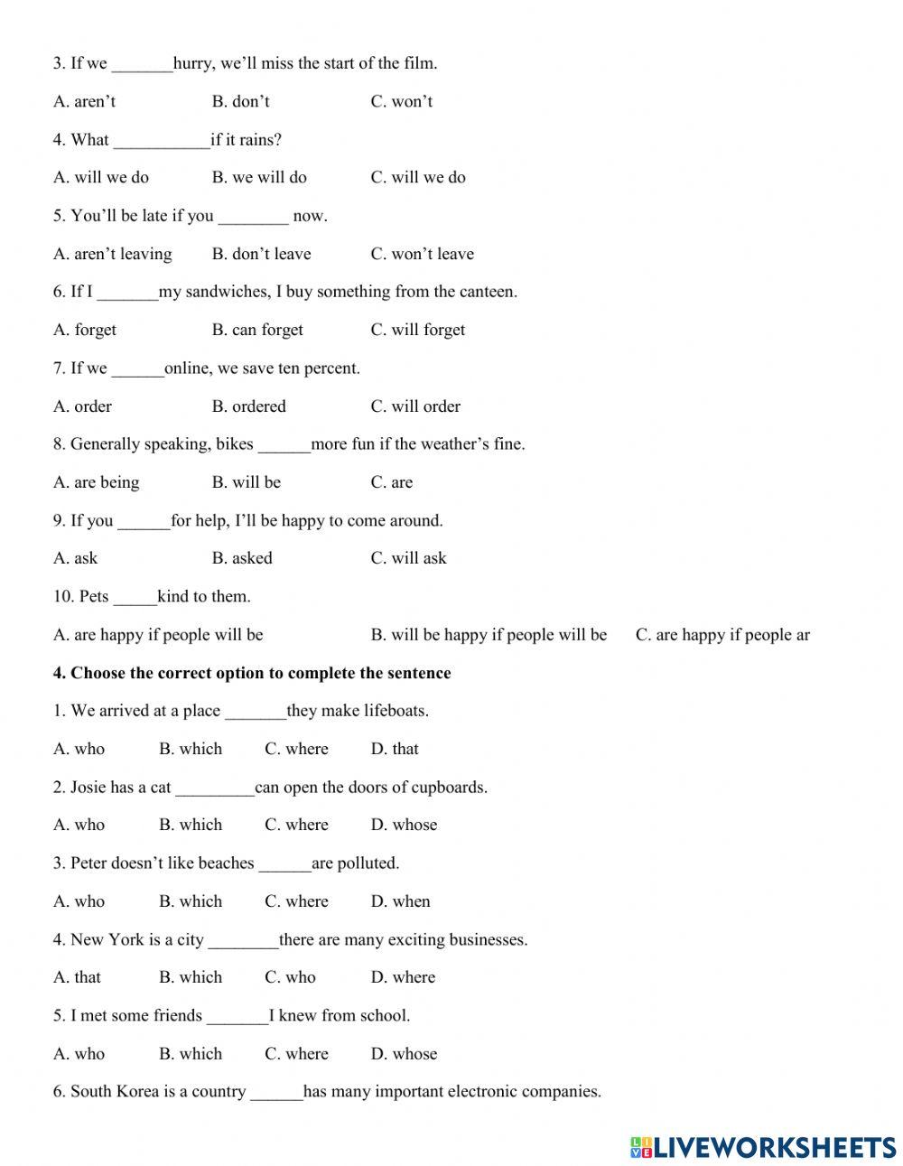 AV3 - UNIT 8 -2ND EDITION online exercise for | Live Worksheets