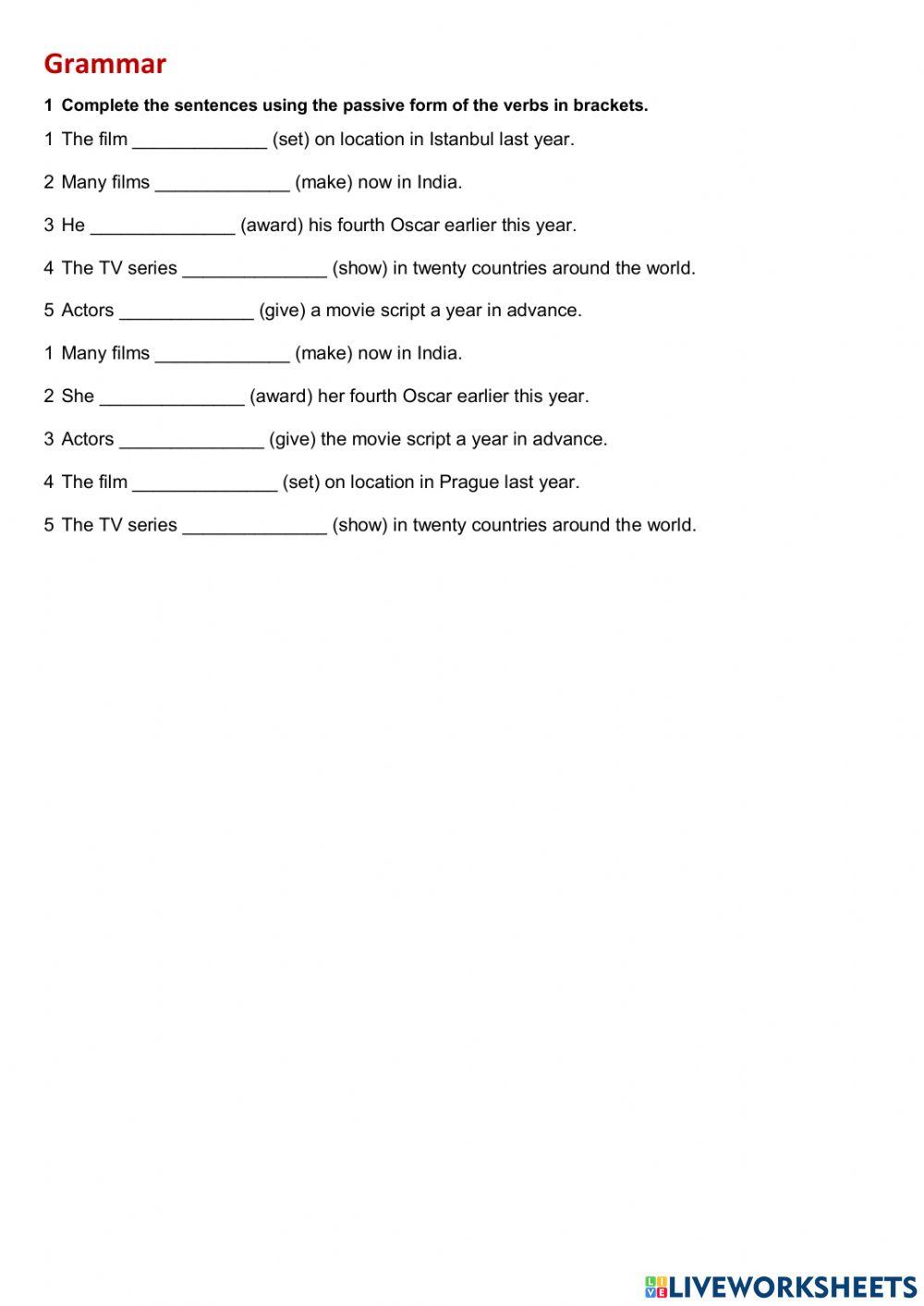 Grade 7. Unit8 Vocab + Grammar worksheet | Live Worksheets